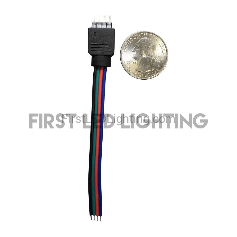 RGB 4-Pin Single End Connector – First LED Lighting